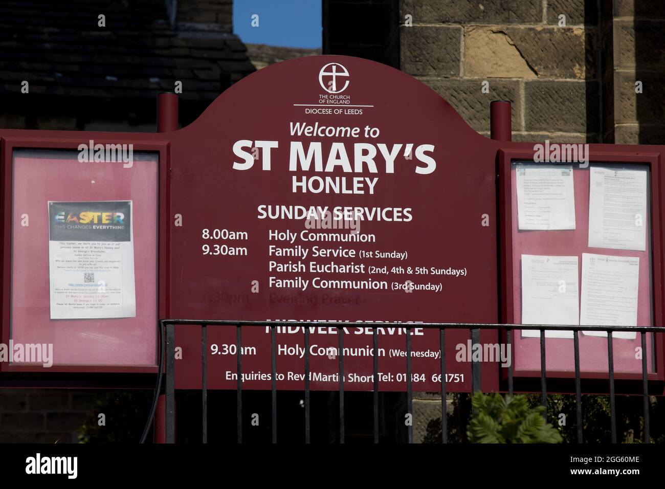 St Mary's Church, Honley, Holmfirth Stock Photo - Alamy