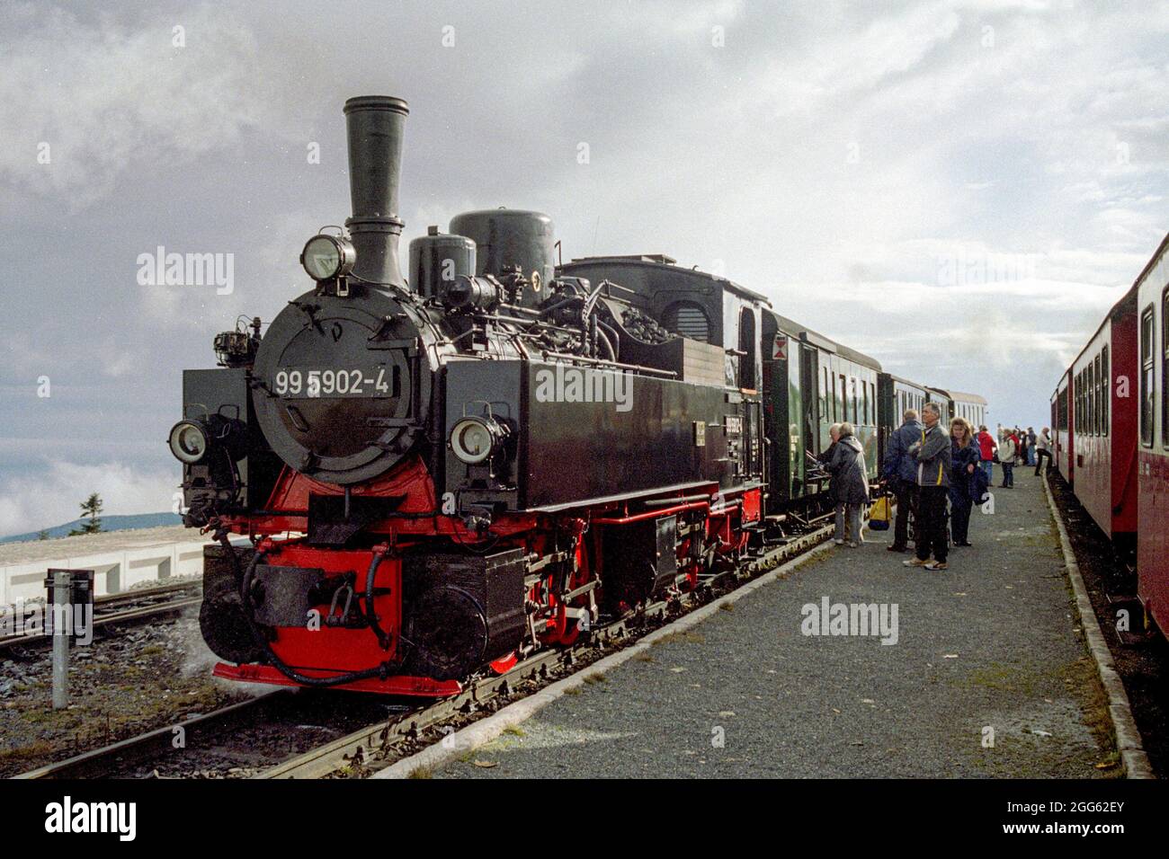 A Mallet steam locomotive at the Brocken Stock Photo - Alamy