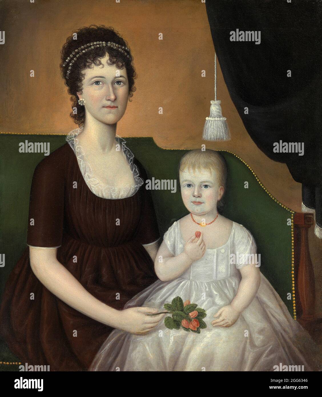 Elizabeth Grant Bankson Beatty (Mrs. James Beatty) and Her Daughter ...