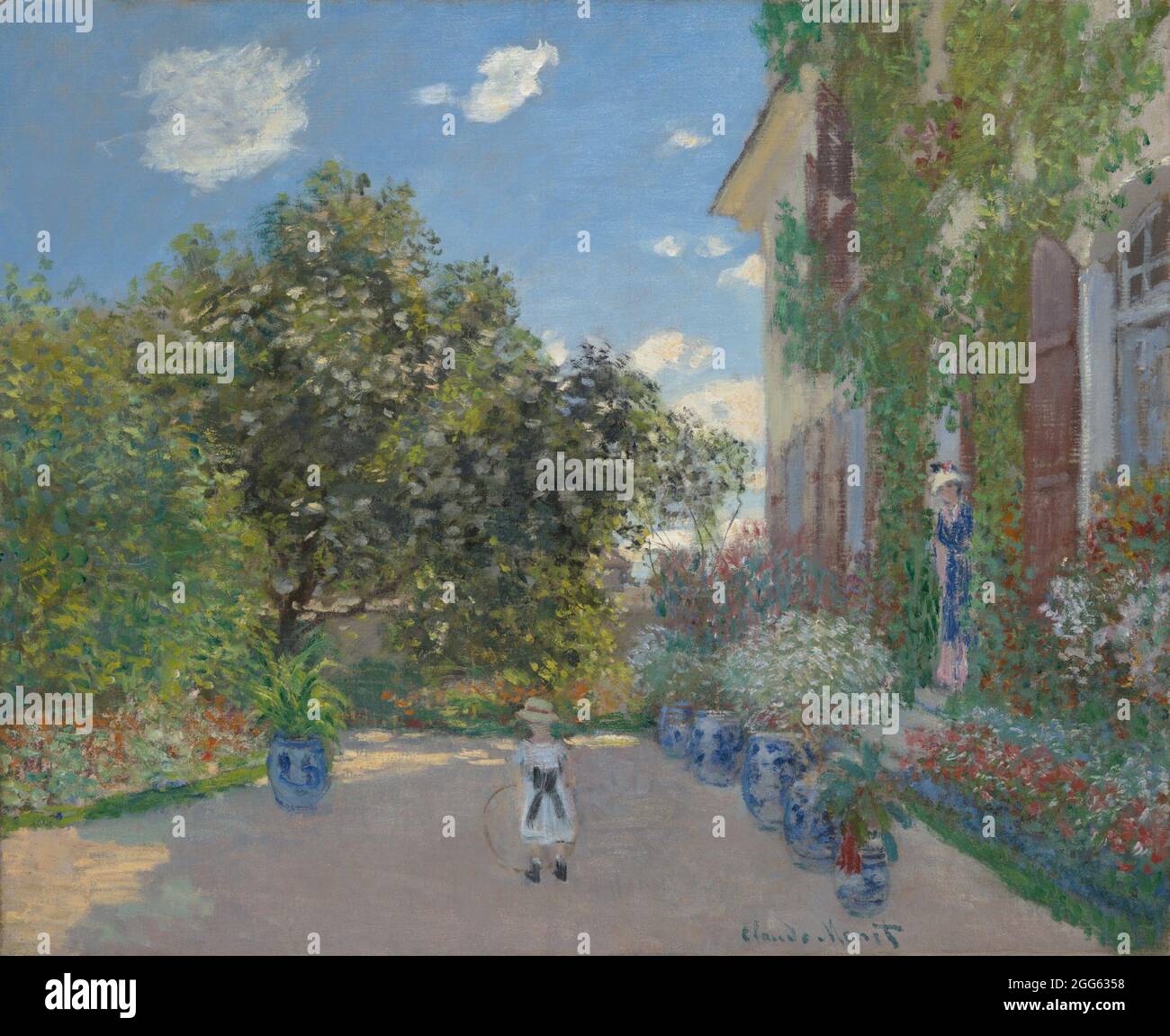 The Artist’s House at Argenteuil by Claude Monet 1873 Stock Photo - Alamy