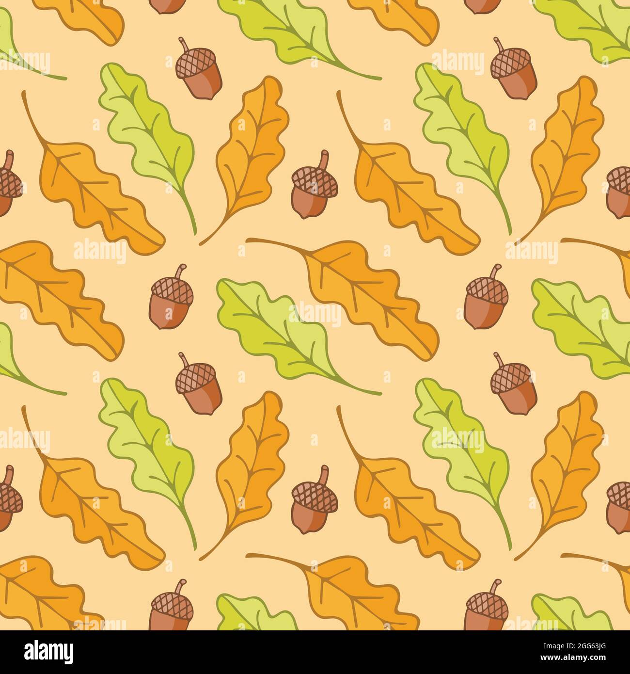 Oak pattern Stock Vector Images - Alamy