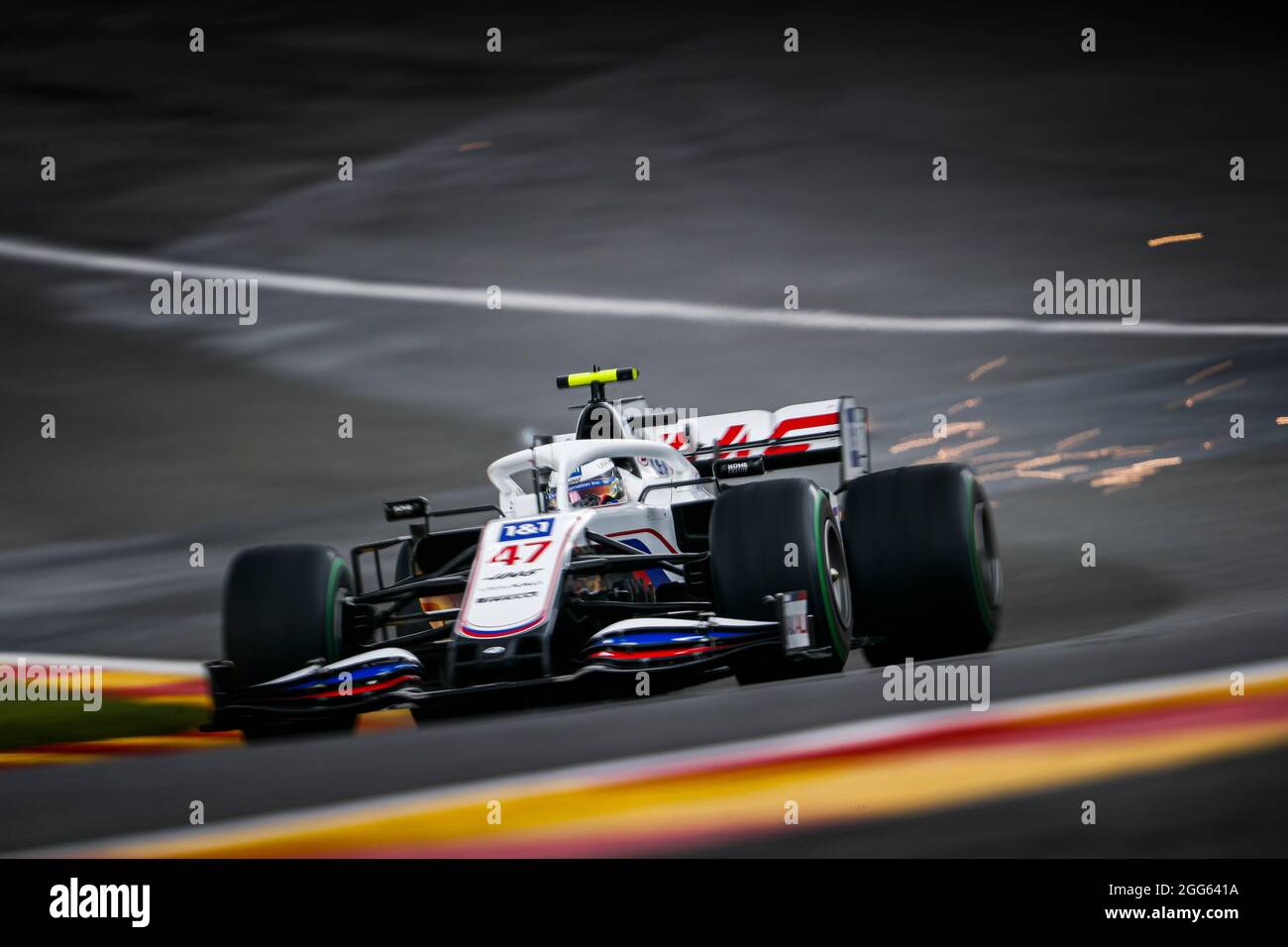 Spa-Francorchamps, Belgium. 28th Aug, 2021. # 47 Mick Schumacher (GER, Haas F1 Team), F1 Grand ...