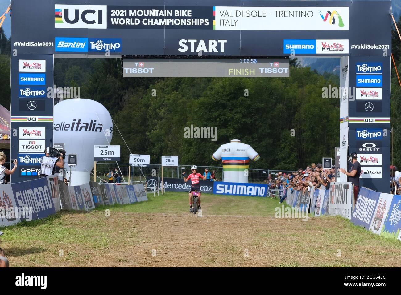 (5) - Mona Mitterwallner (Austria) during UCI MTB World Championship ...