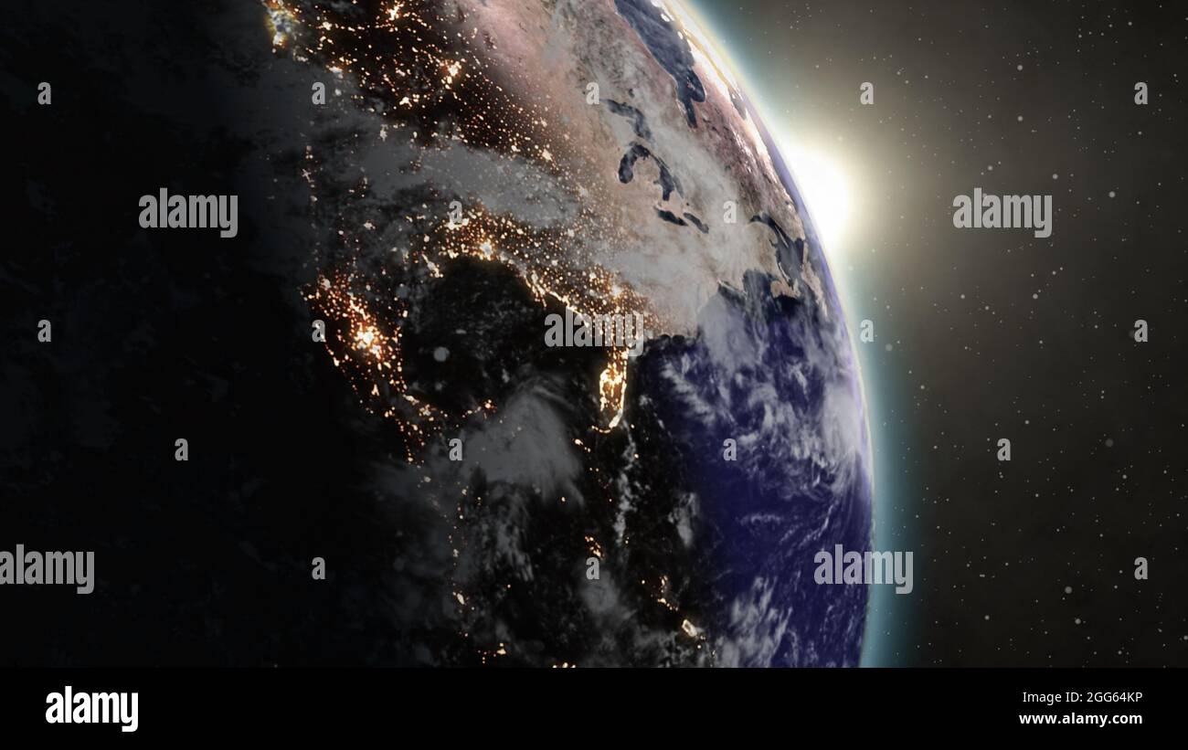Day And Night On Earth From Space