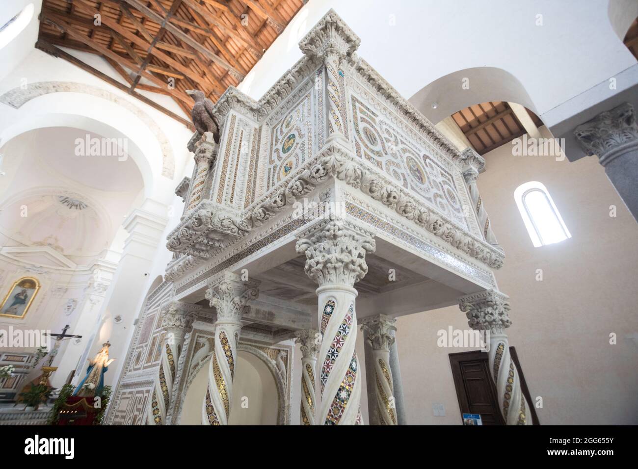 Cathedral (duomo) of ravello, in amalfi coast, italy Stock Photo - Alamy