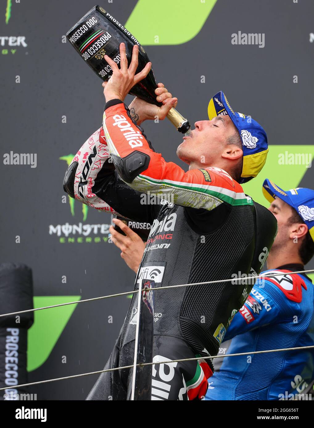 Silverstone, UK. 29th Aug 2021. Aleix Espargarro Aprillia Racing Team ...