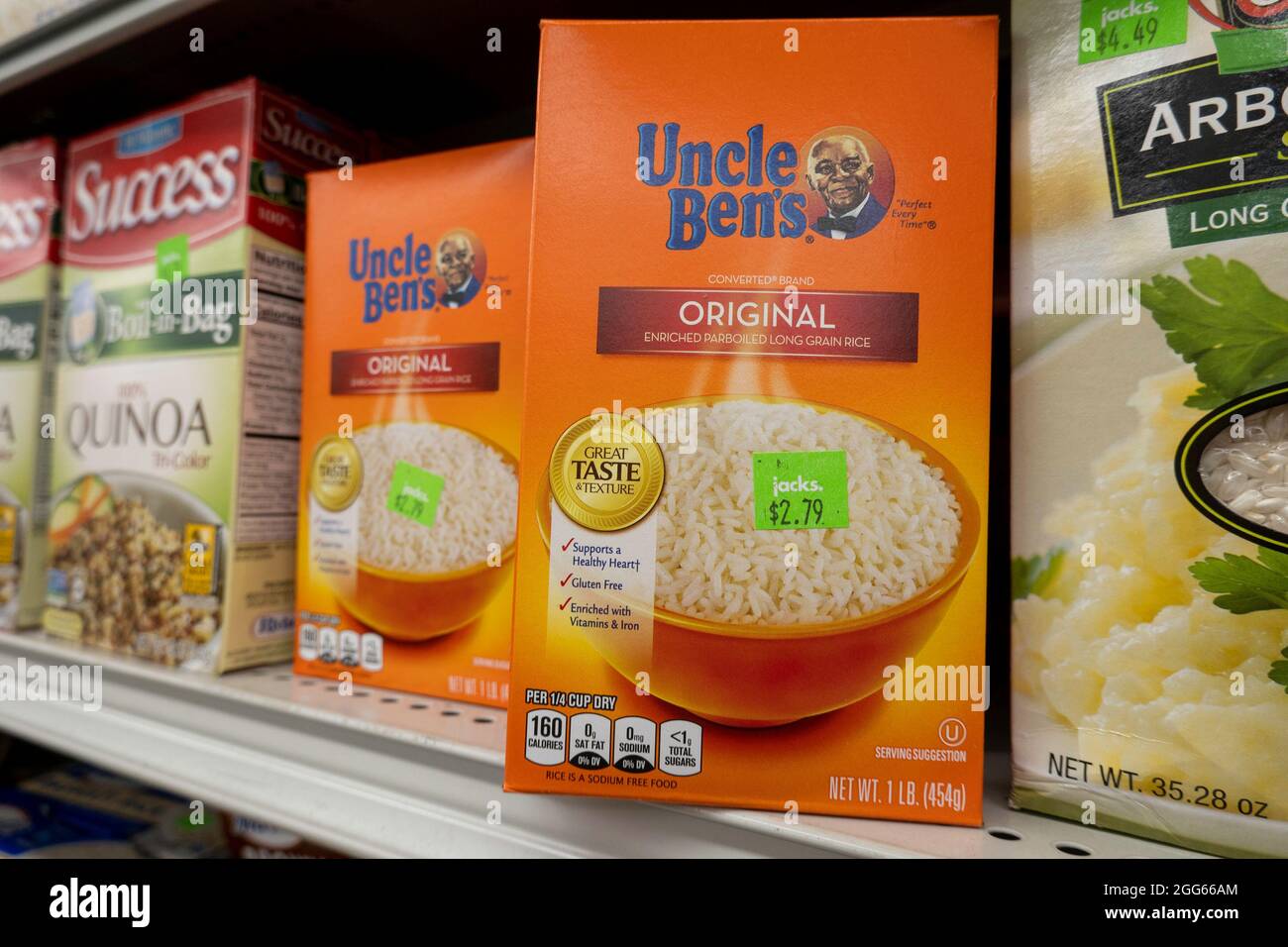 Box uncle bens rice hi-res stock photography and images - Alamy