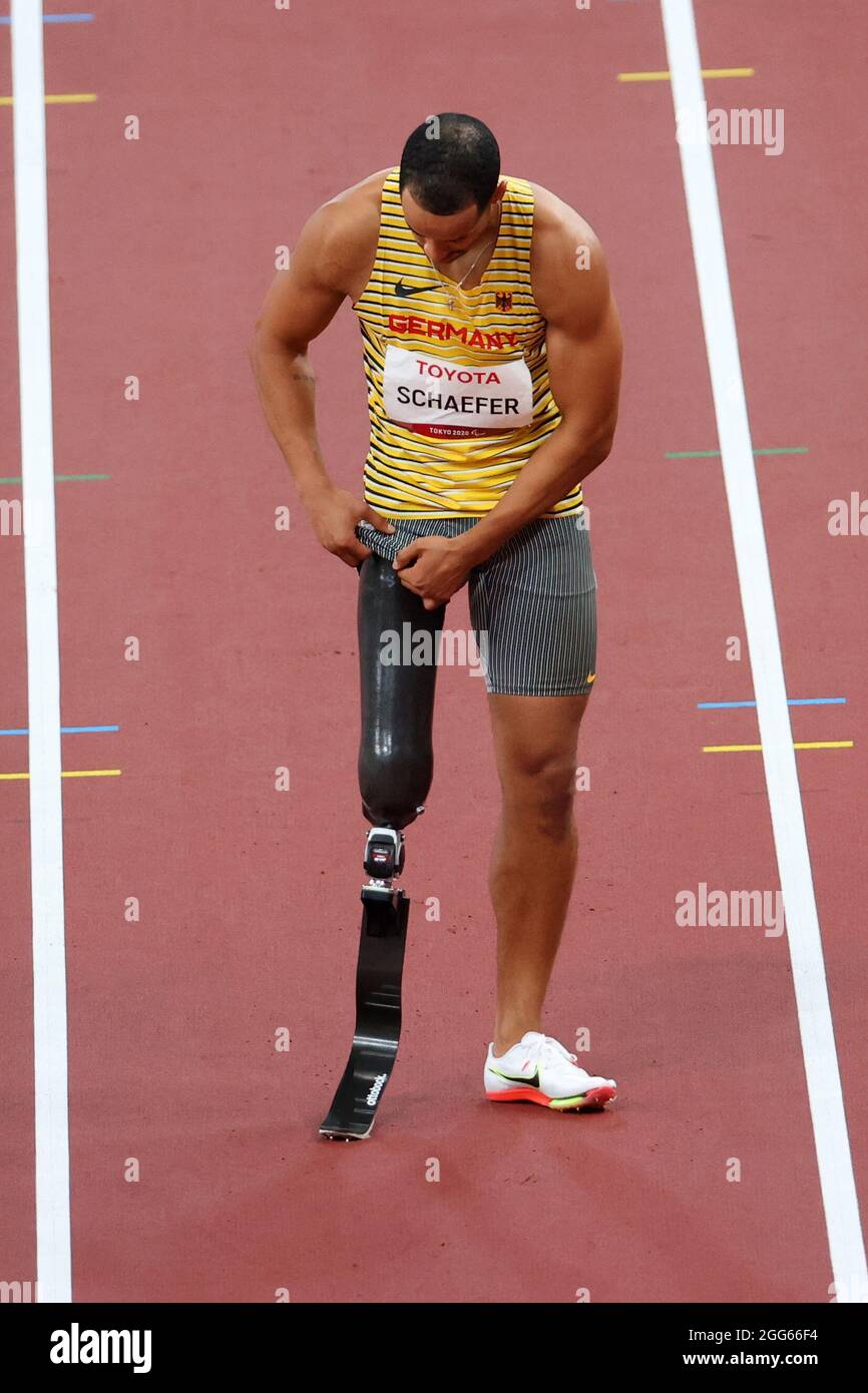 Tokio, Japan. 29th Aug, 2021. Paralympics: Athletics, men's 100m, 1st ...
