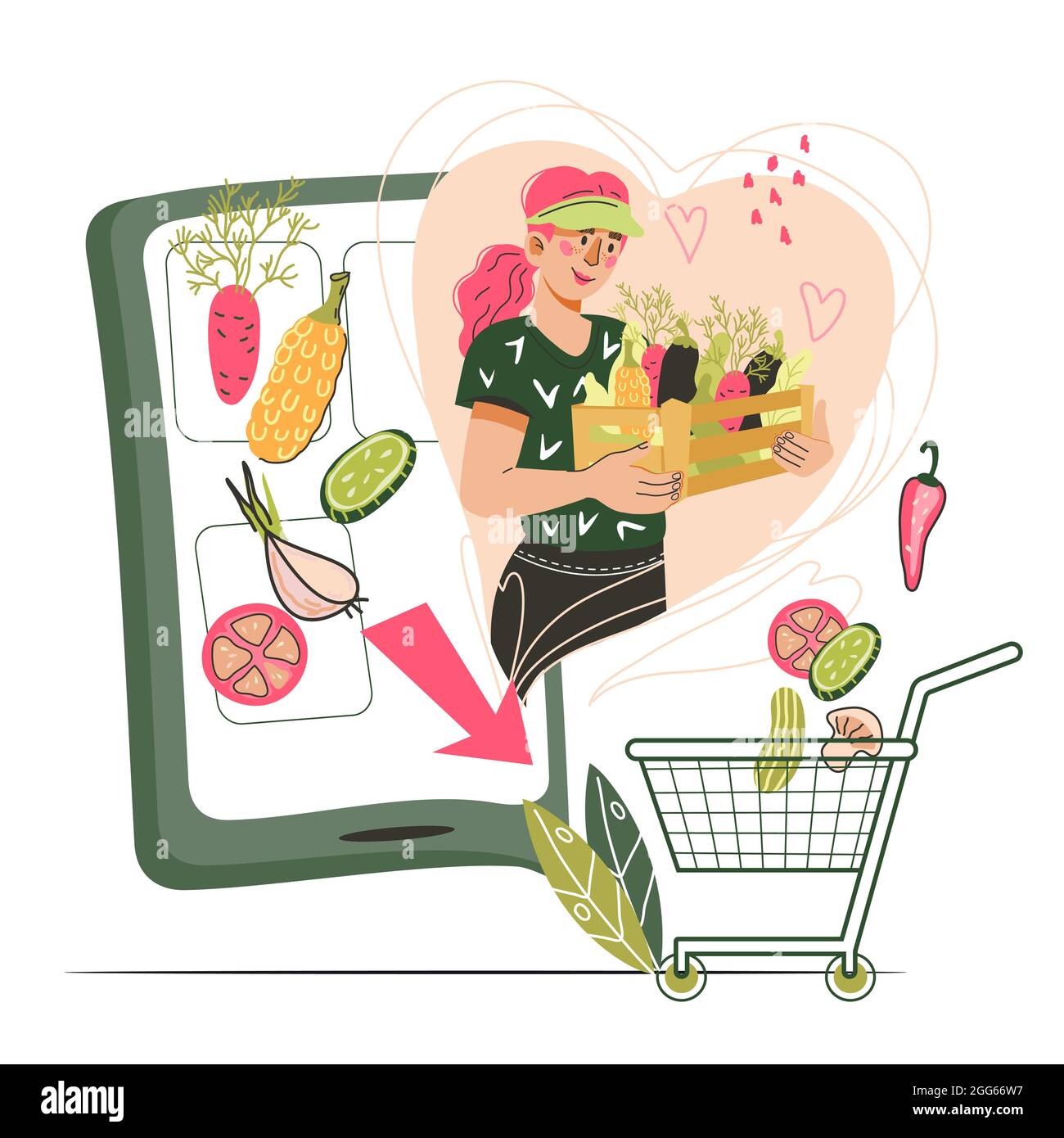 Phone screen eco website Stock Vector Images - Alamy