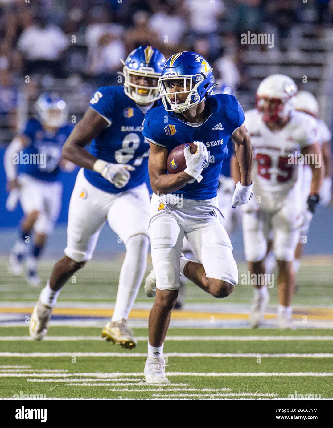 August 28 2021 San Jose, CA USA San Jose State wide receiver Charles ...