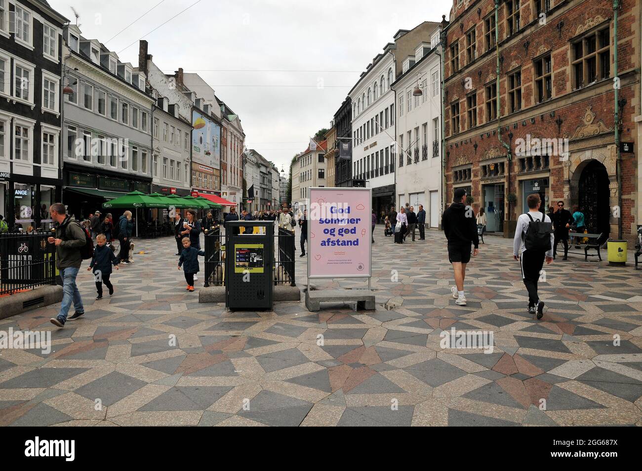 Copenhagen, Denmark., 29 August 2021, Informion vors visitors billboard ...