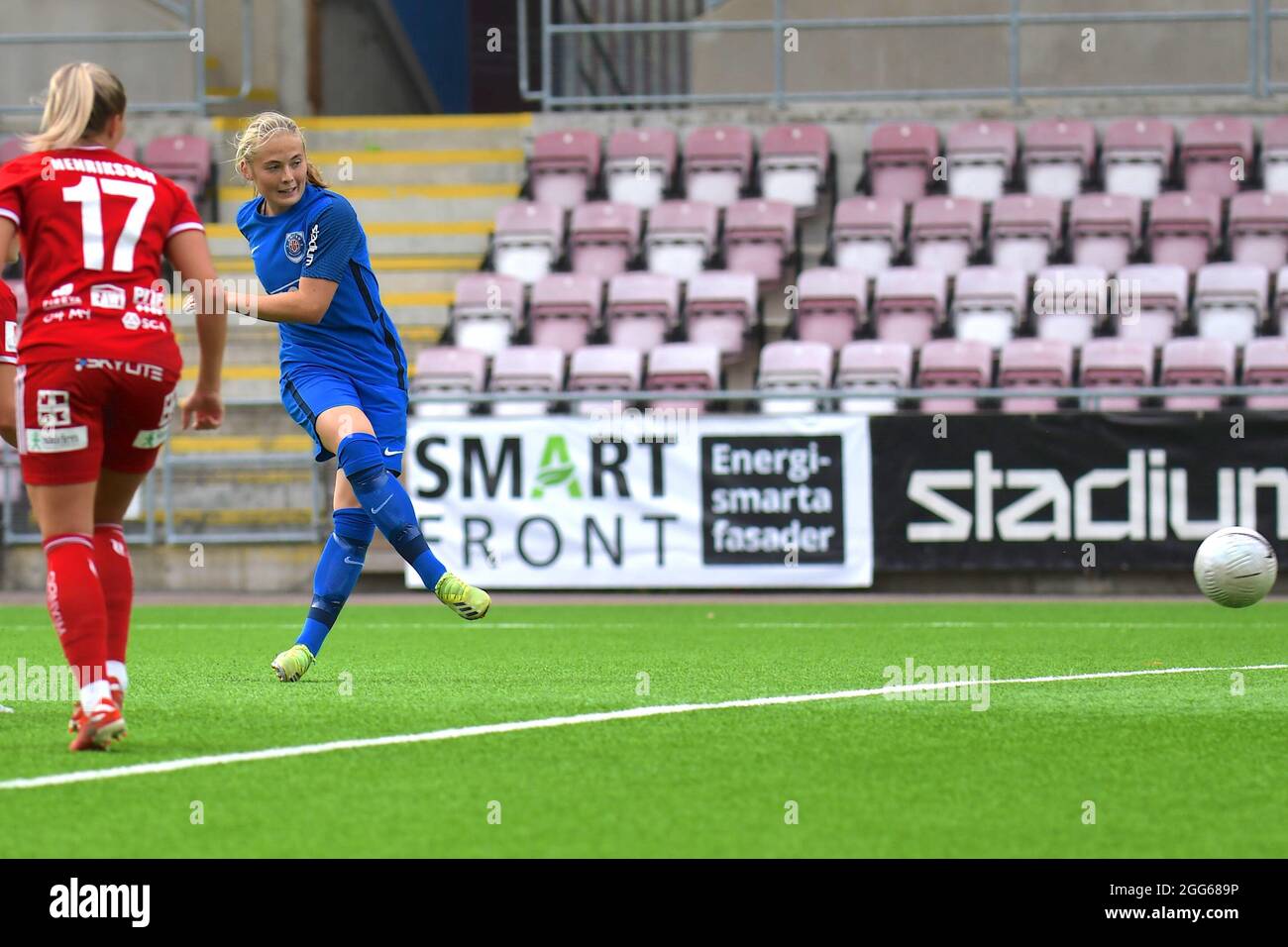 Eskilstuna, Sweden. 29th Aug, 2021. Paulina Nystrom (10 Eskilstuna ...