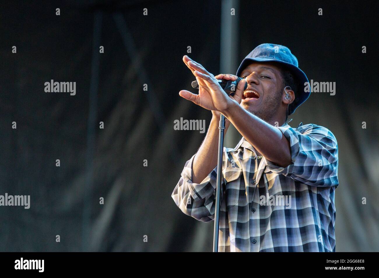 Leon Bridges during the Railbird Music Festival at The Grounds at ...