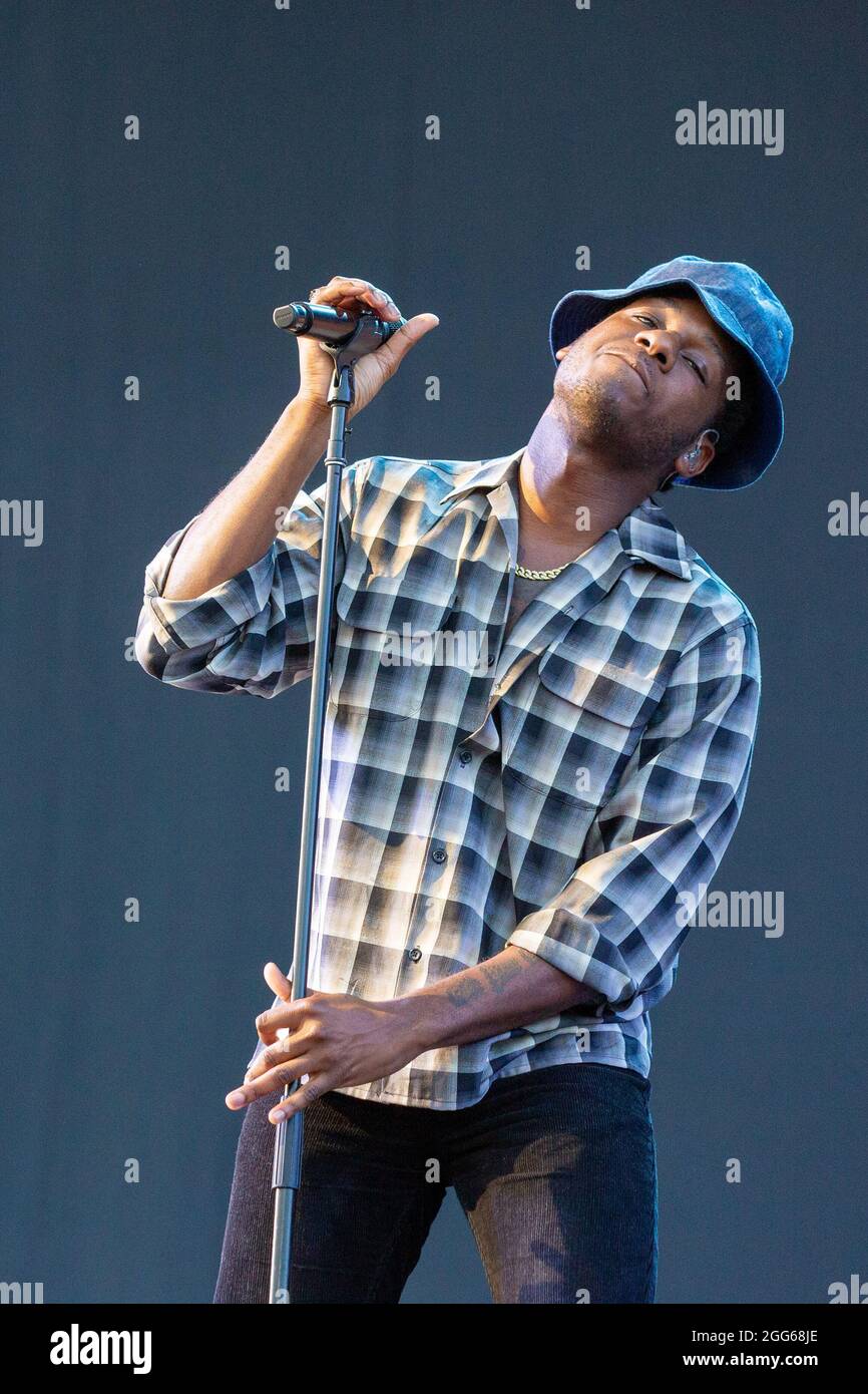 Leon Bridges during the Railbird Music Festival at The Grounds at ...