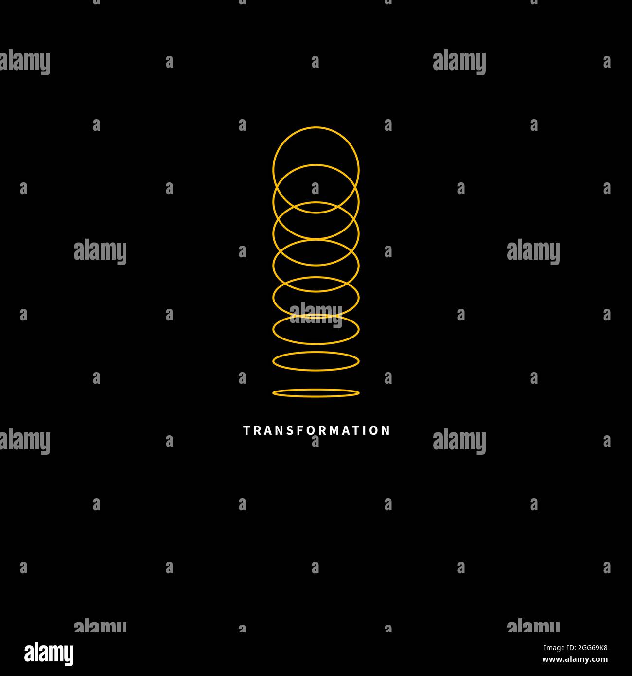 Logo movement. Coaching icon. Rotating circle concept. Evolution symbol ...