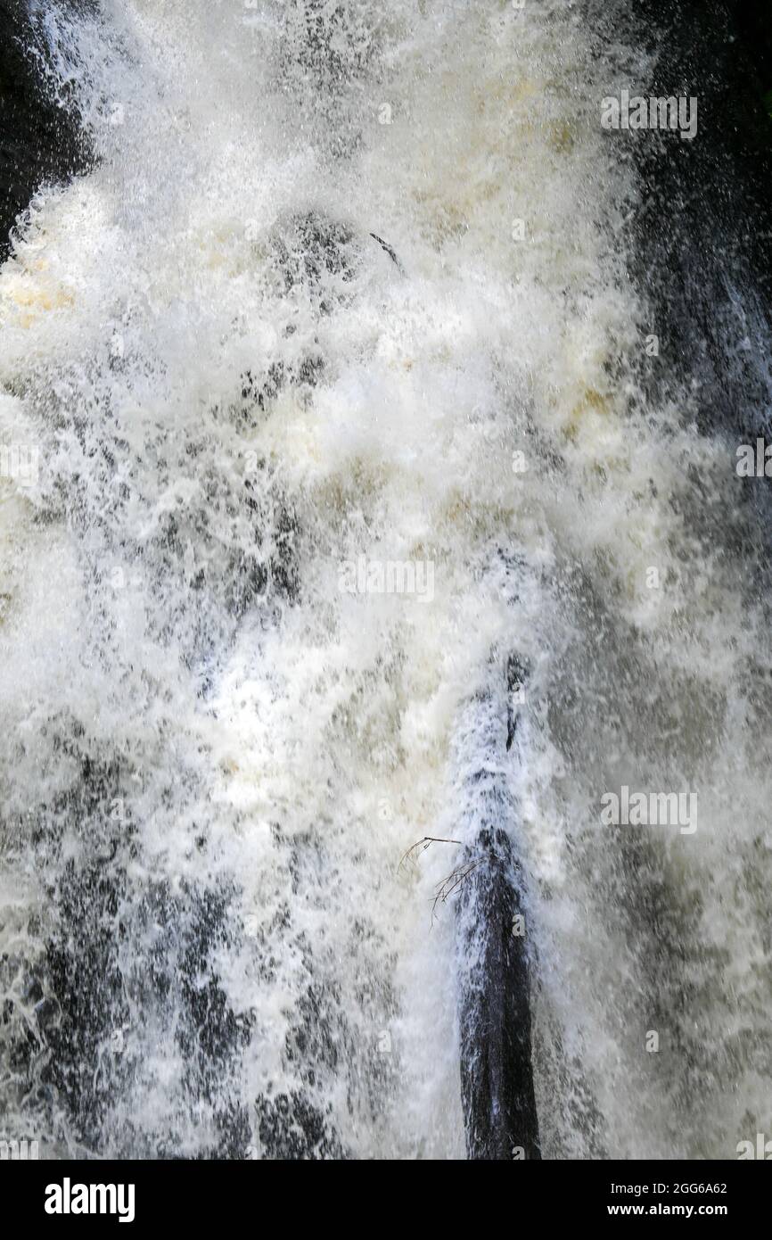 The beautiful Waterfalls and Bridges of Devils Bridge in Wales Stock ...