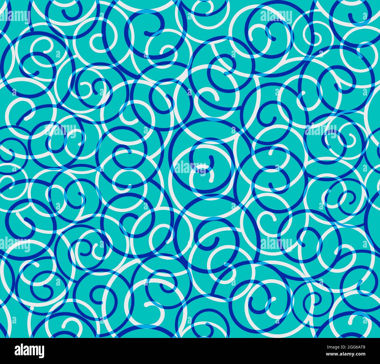 Seamless Pattern with Volutes in 4 colors Stock Photo - Alamy