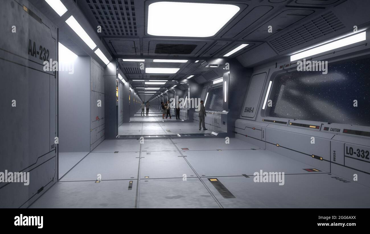 Space Ship Corridor Designs