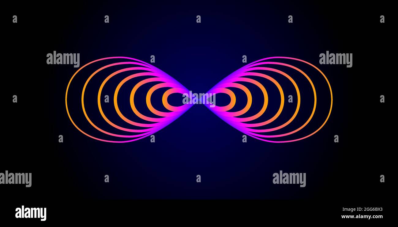 Minimal infinity sign. Infinite linear creative symbol Stock Vector ...