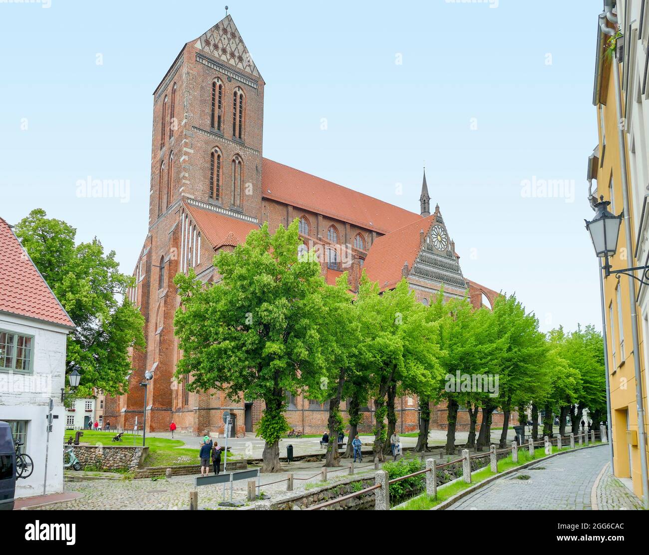 St Georges Church in Wismar, a Hanseatic city in Northern Germany Stock ...