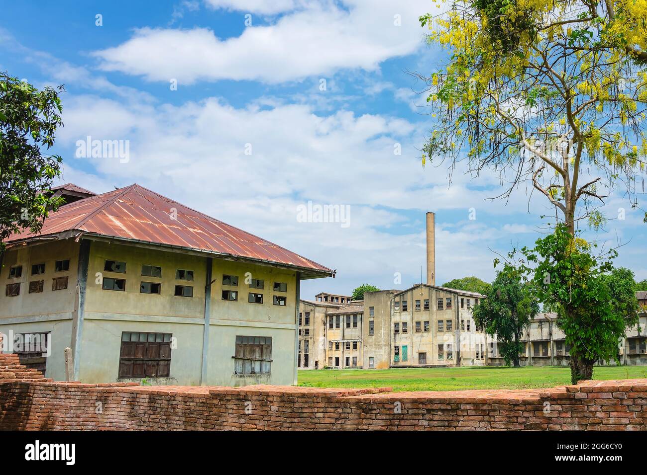 The old paper mill used to produce paper and banknotes during World War ...