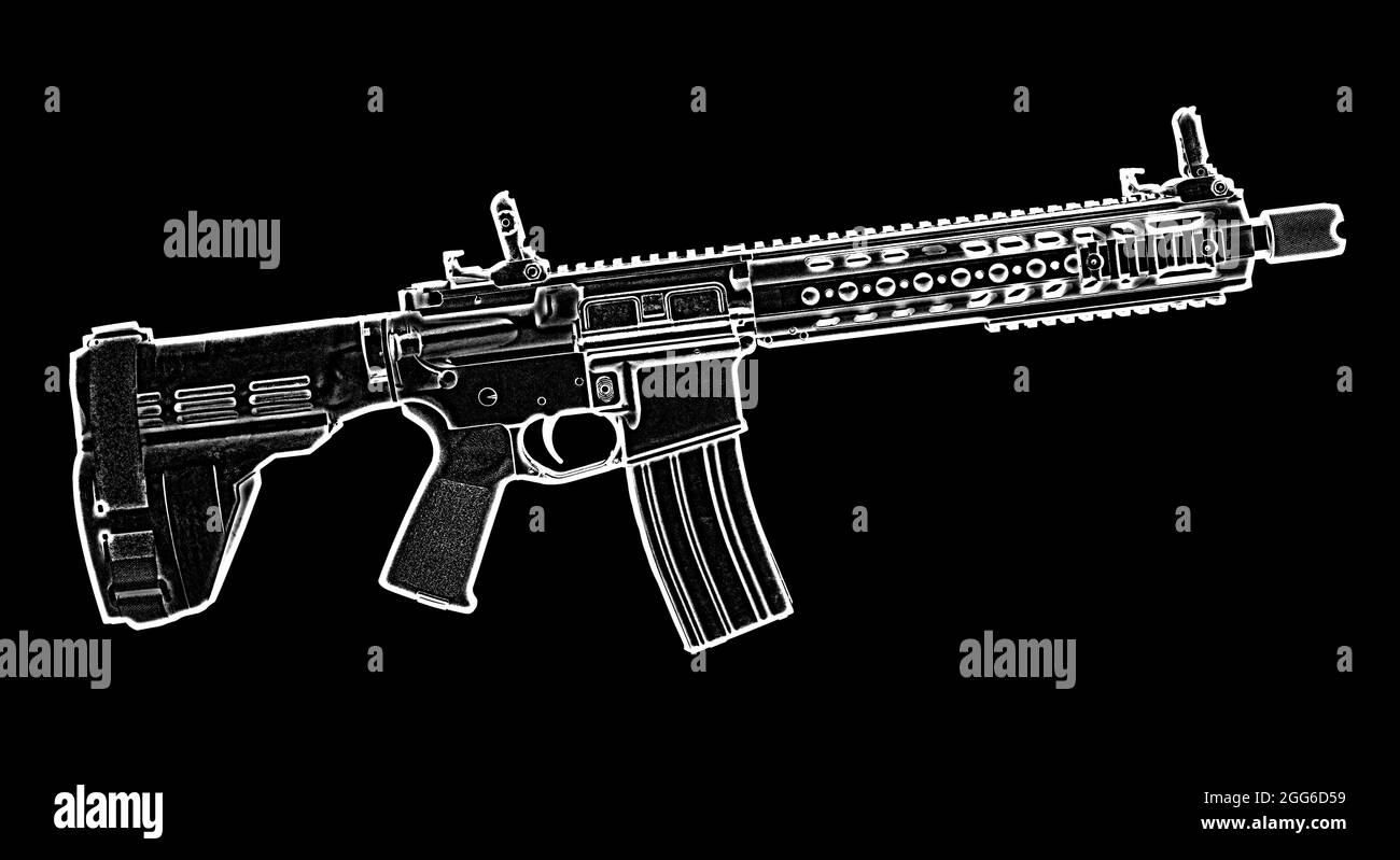 Ar 15 Clip Art White