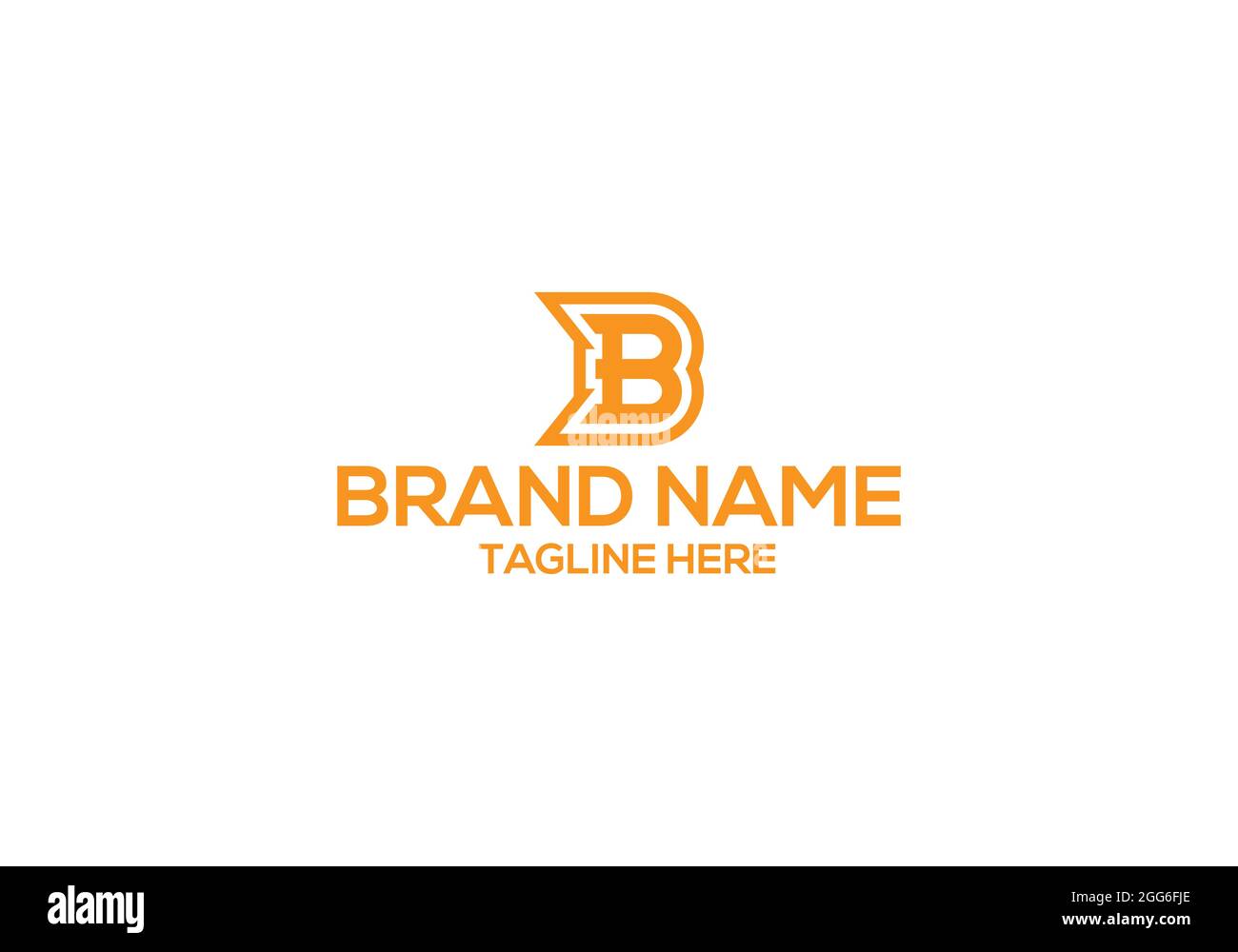 b letter logo design and minimalist b letter logo Stock Vector Image ...