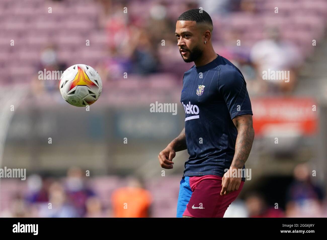 Memphis Depay of FC Barcelona during the La Liga match between FC ...