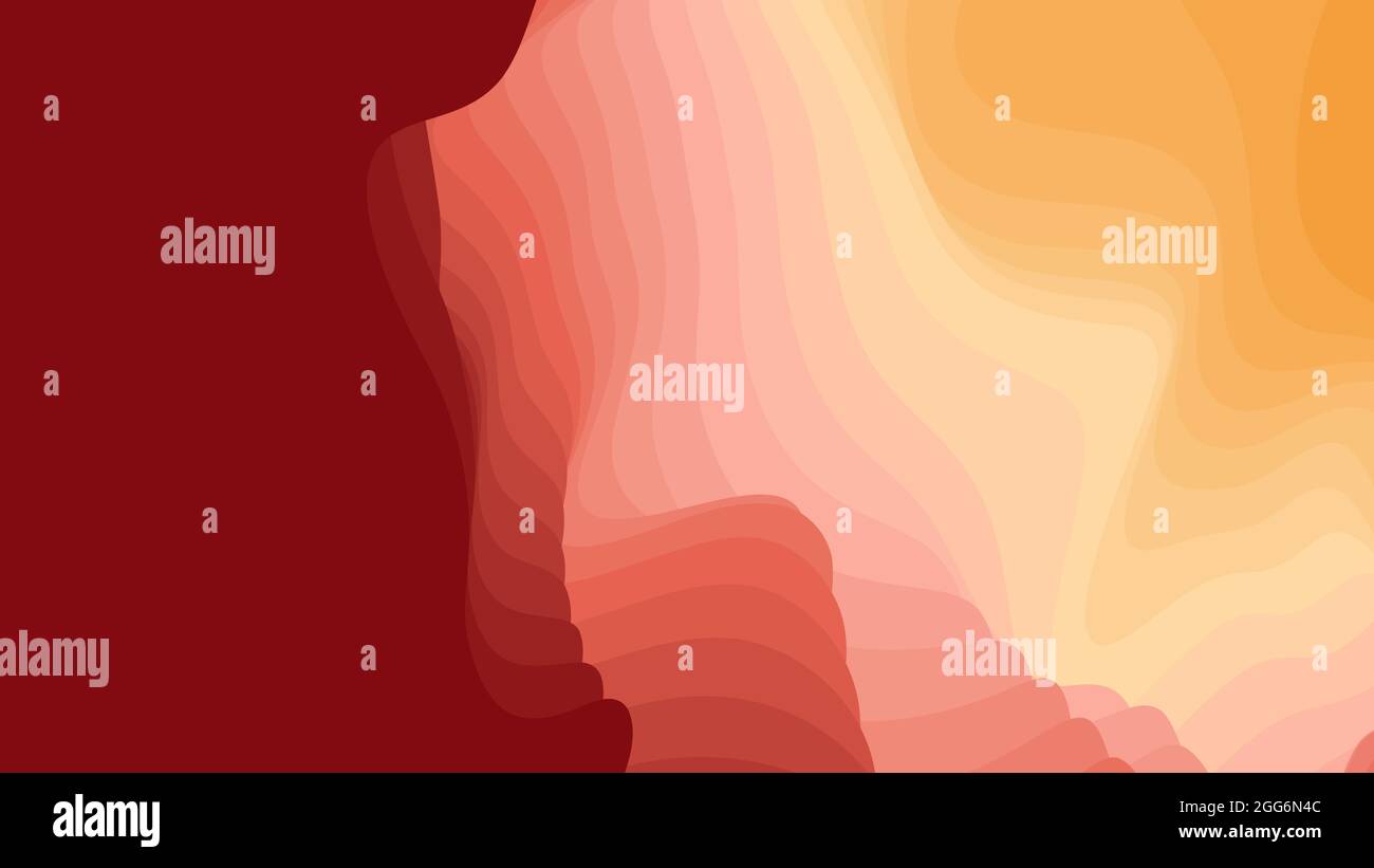 Colorful paper layers. 3D abstract gradient papercut. Colorful origami ...