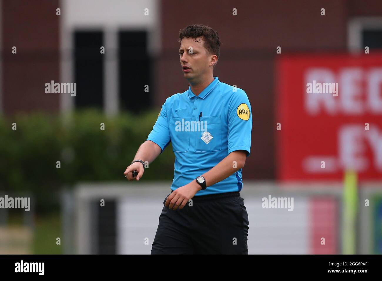 GROESBEEK, NETHERLANDS - AUGUST 29: referee Daan Schaper during the ...