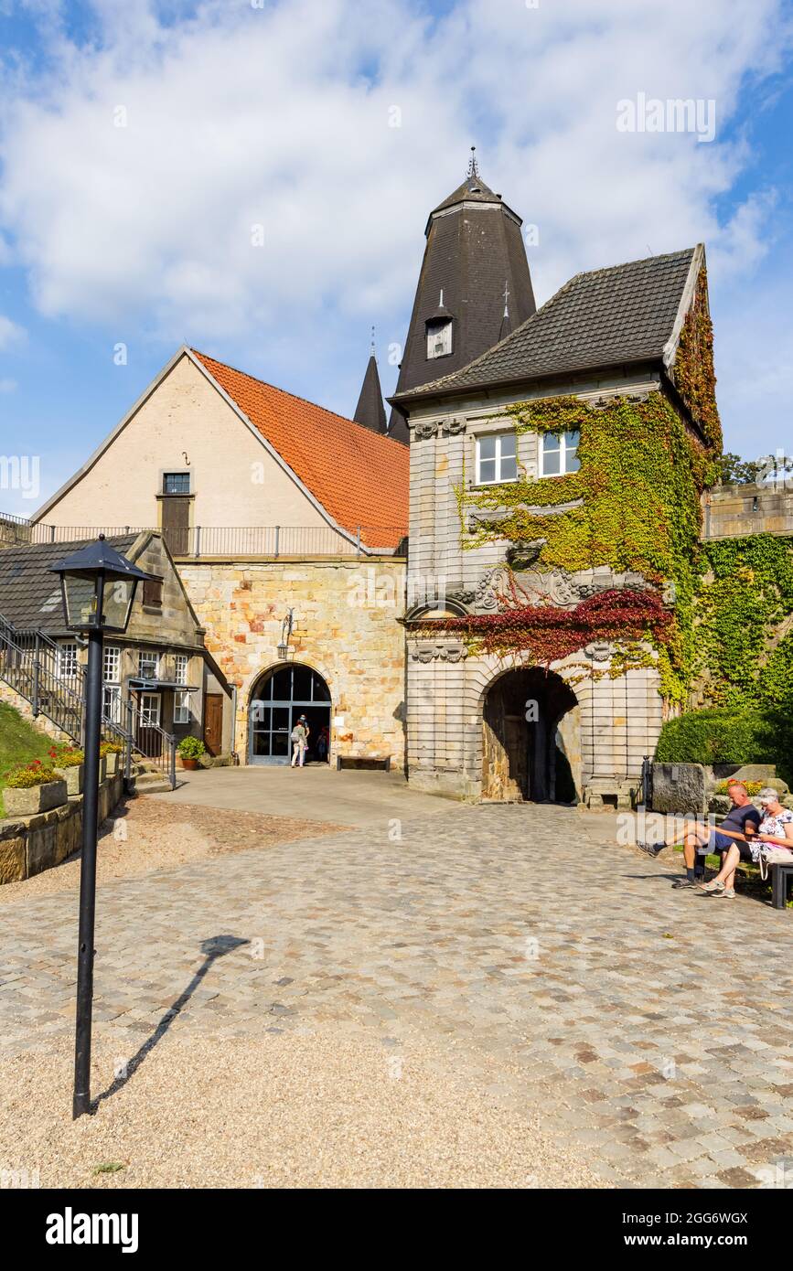 Bad Bentheim, Germany - August 25, 2021: Entrance of Bentheim Castle in ...