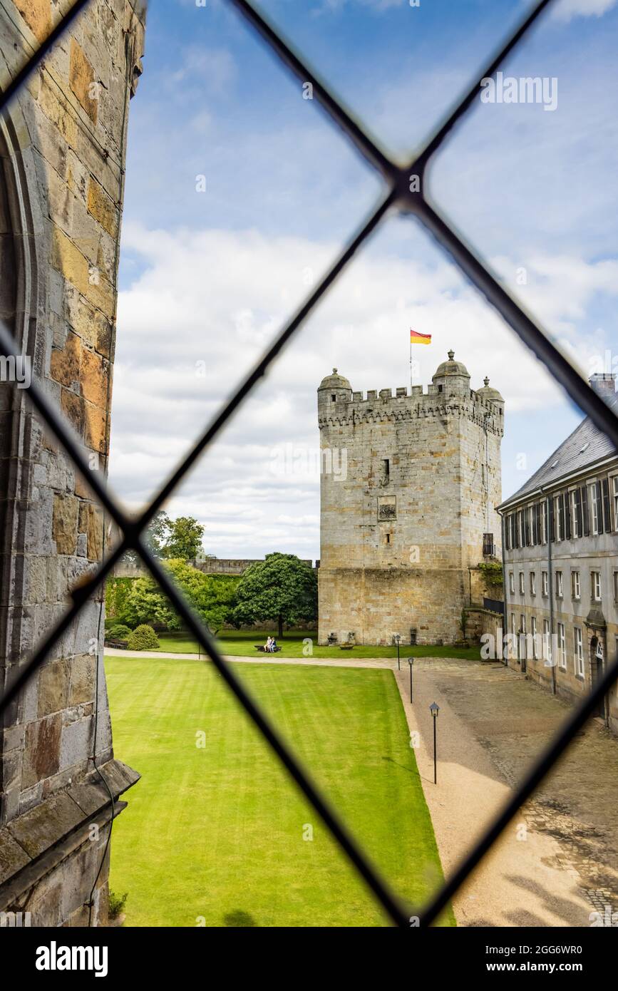 Bad Bentheim, Germany - August 25, 2021: View from Bentheim Castle in ...