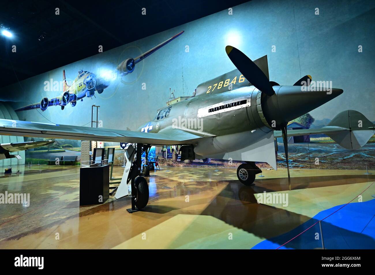 Curtiss Wright XP-55 "The Ascender"; a rare design with a push-type ...