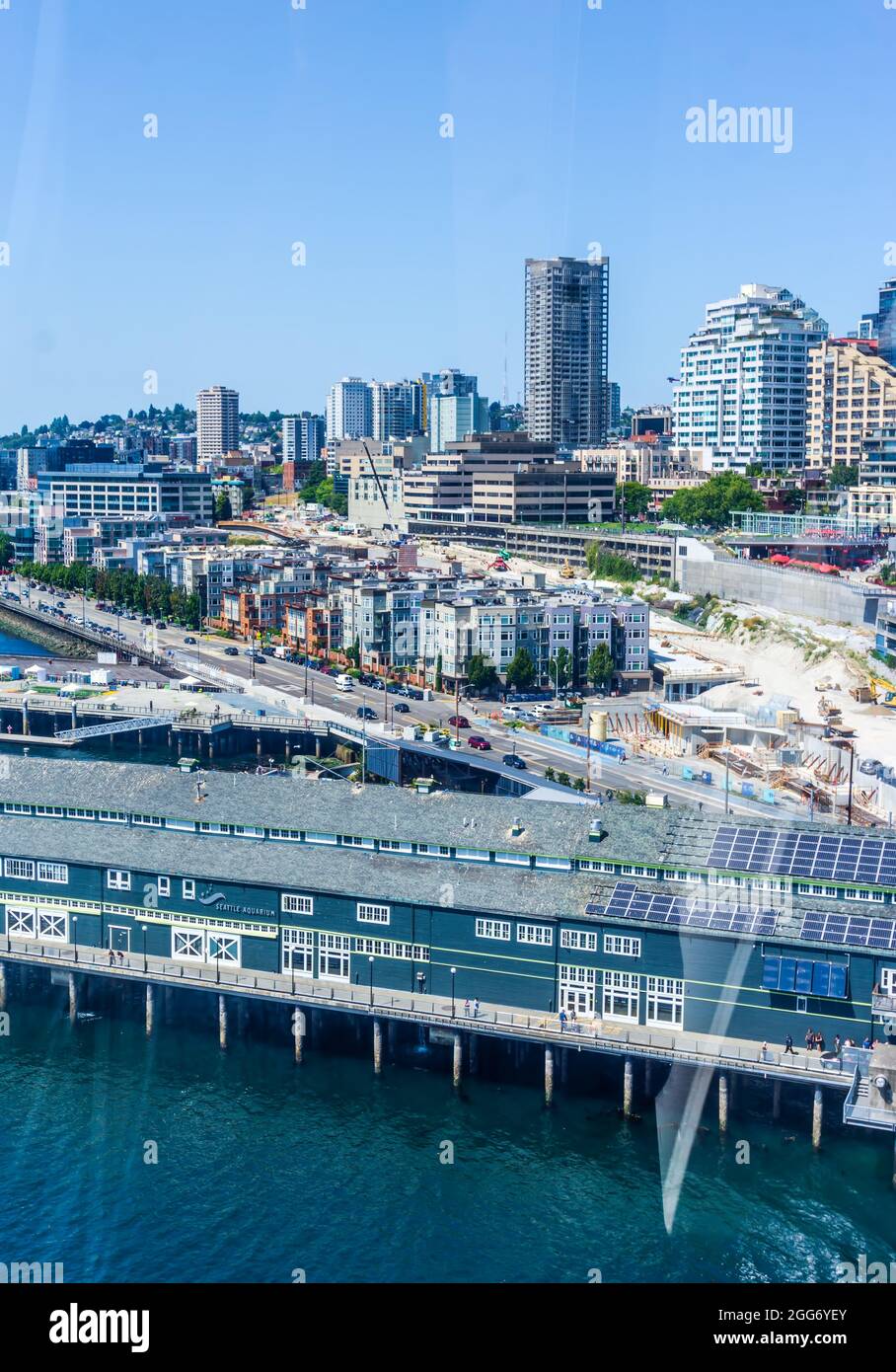 Seattle skyscrapers from the waterfront Stock Photo - Alamy