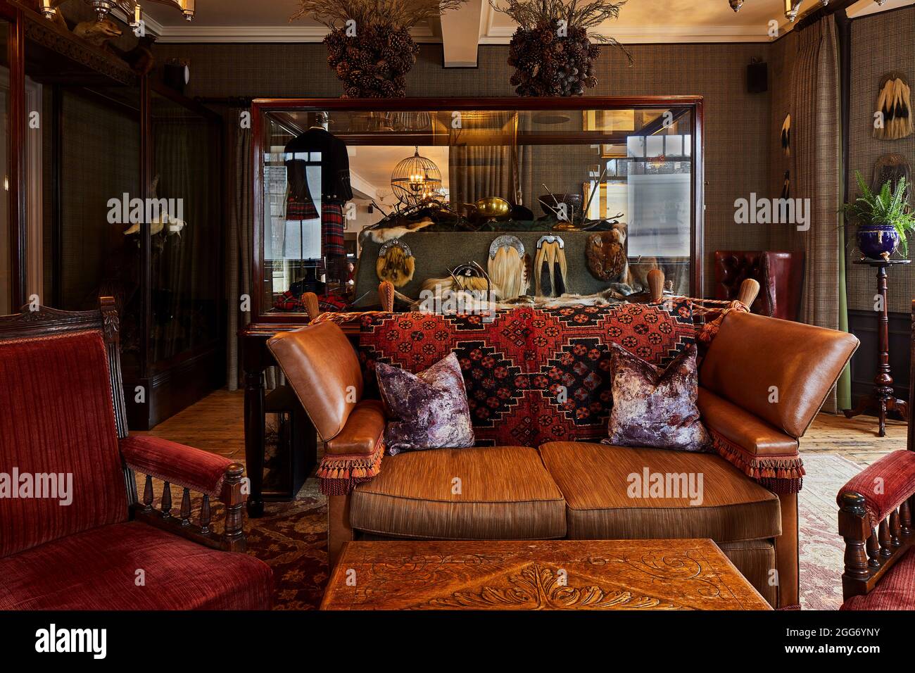 Hotel Sitting room. Fife Arms, Braemar, United Kingdom. Architect ...