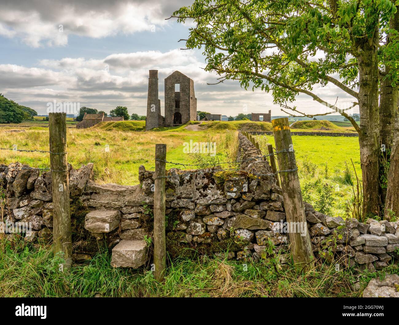 The Magpie Mine near the village of Sheldon in the Derbyshire High Peak ...