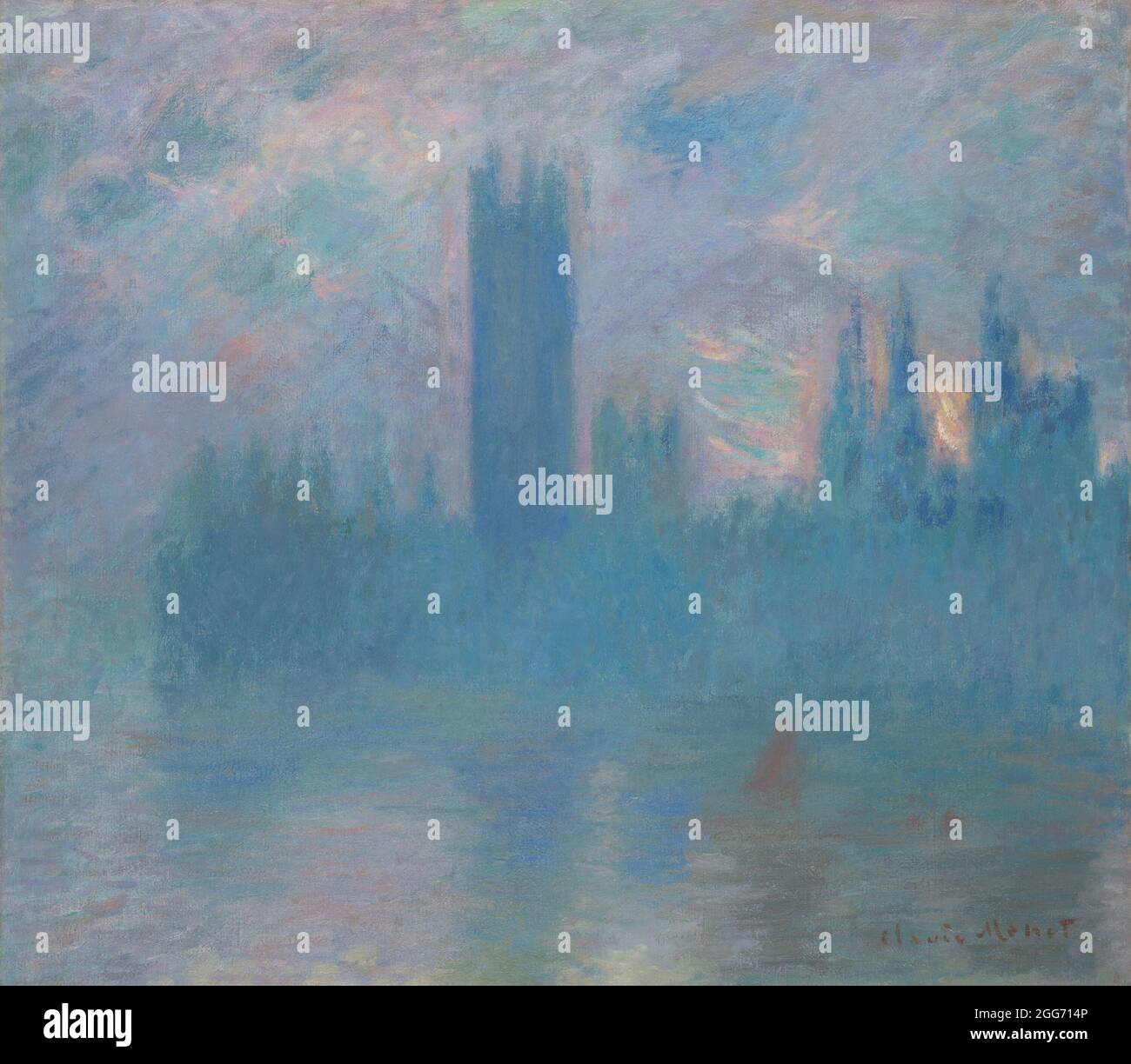 Houses of Parliament, London 1900/01 by Claude Monet Stock Photo - Alamy