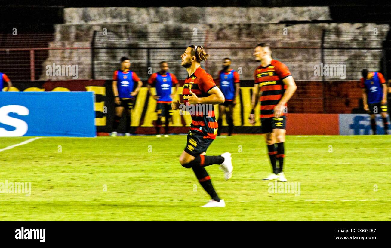 Recife, Brazil. 28th Aug, 2021. Moment of return of striker barcia ...