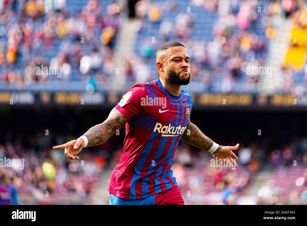 Barcelona, Spain. 29th Aug, 2021. Memphis Depay (FC Barcelona ...
