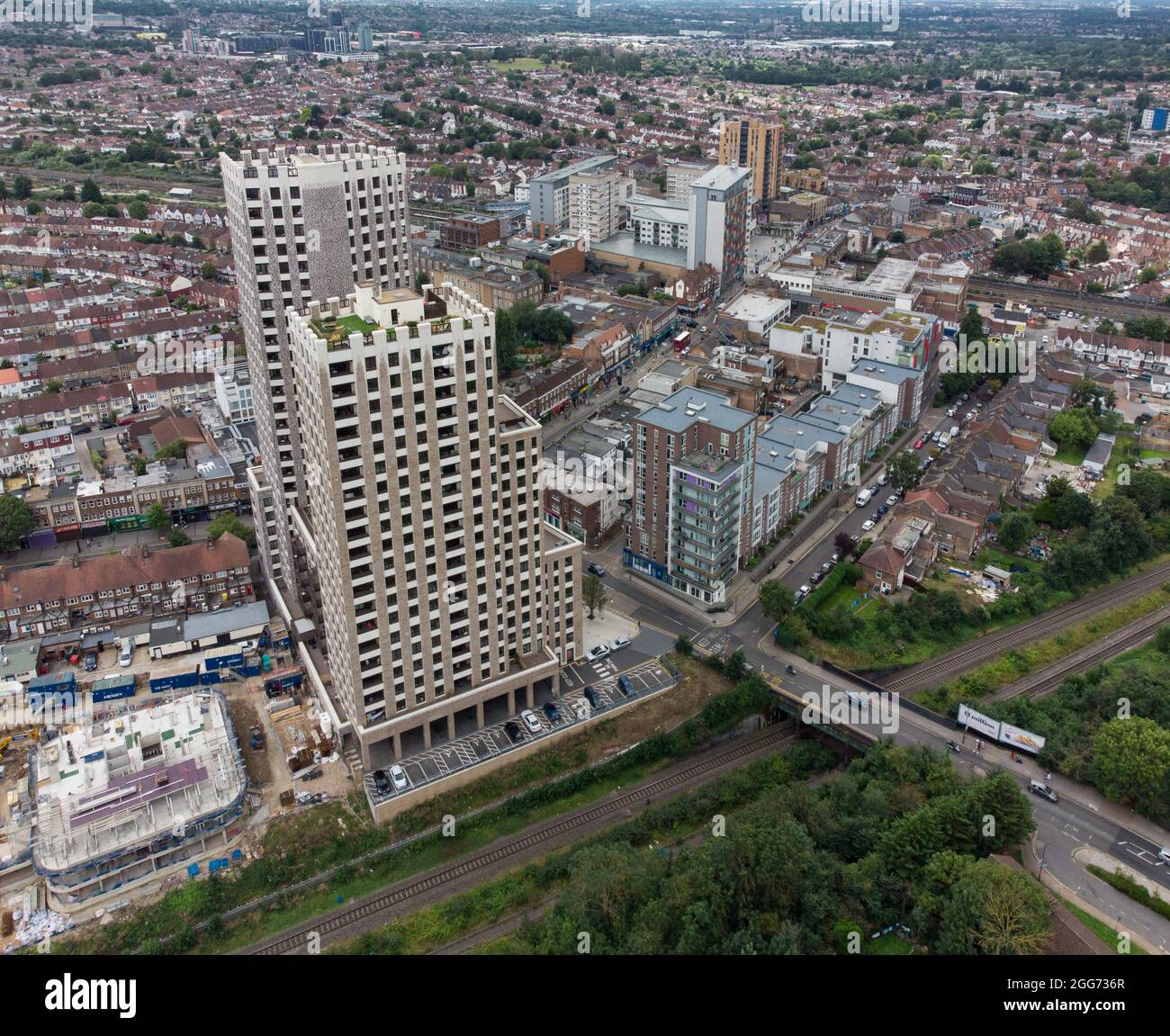 Brent london aerial hi-res stock photography and images - Alamy