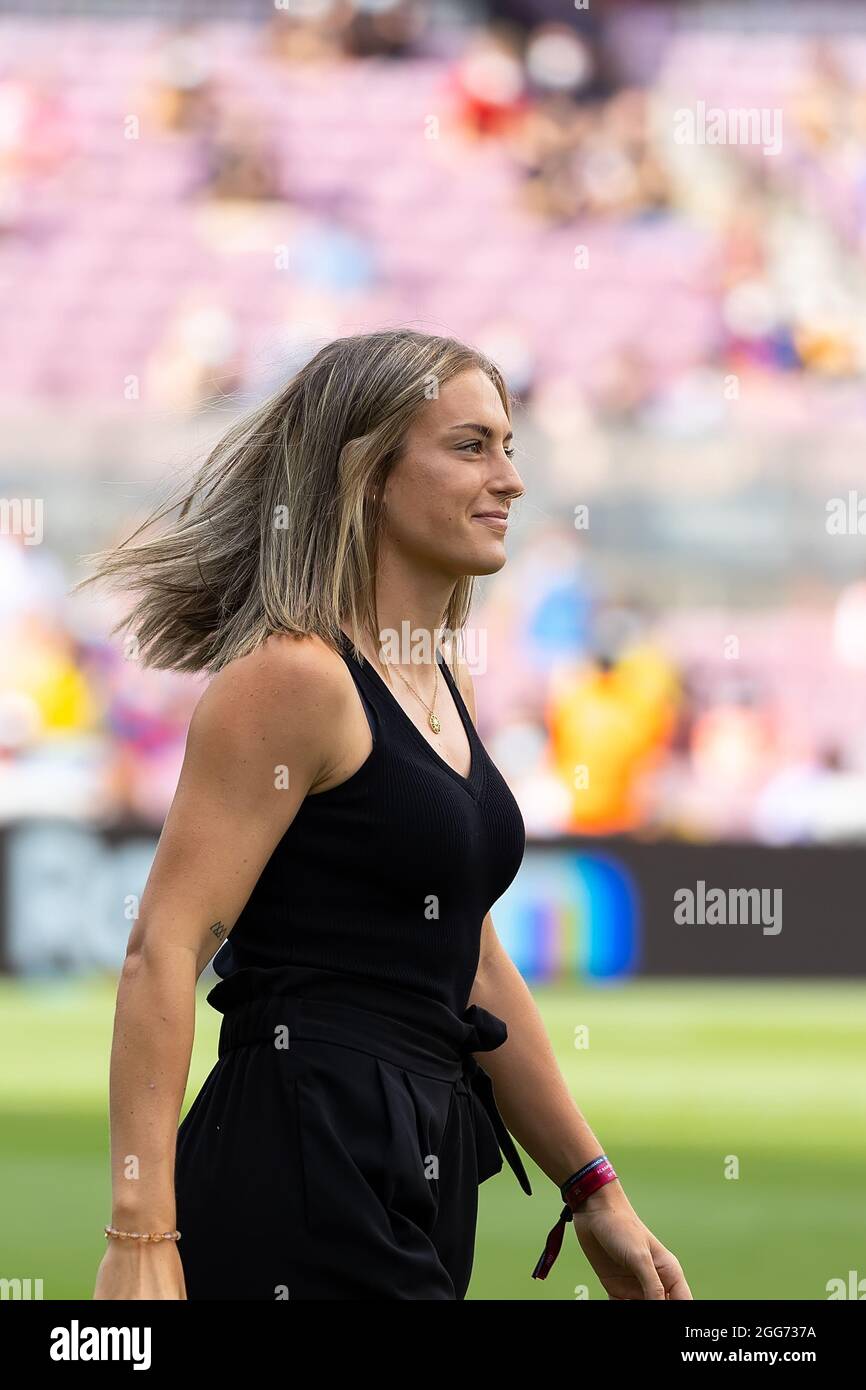 Barcelona, Spain. 29th Aug, 2021. Alexia Putellas celebrates their ...