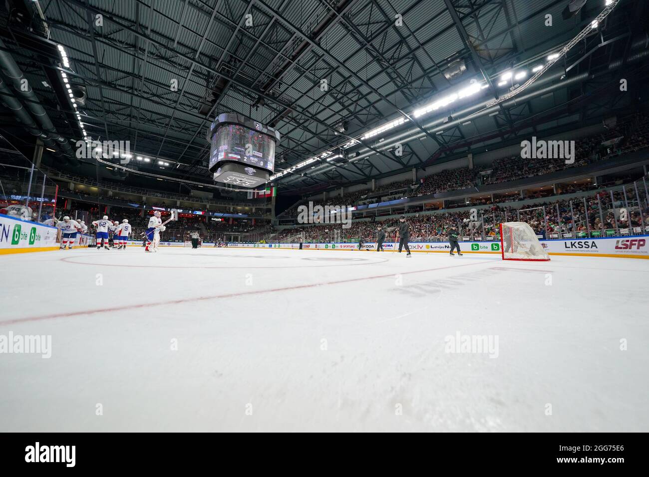 Riga, Arena Riga, Olympic Qualification, Latvia. 29th Aug, 2021. France ...