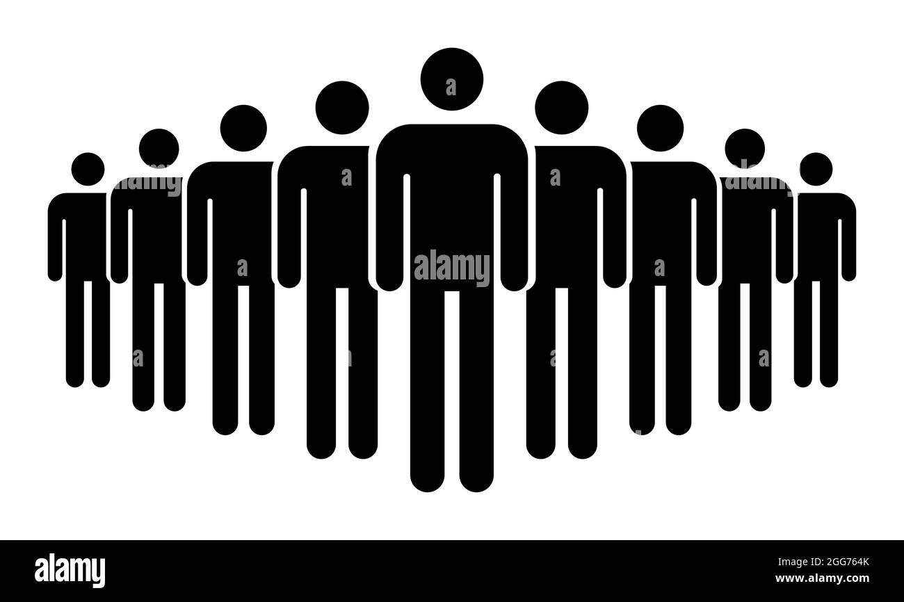 Grouping people flat icon isolated on white background. Teamwork symbol ...
