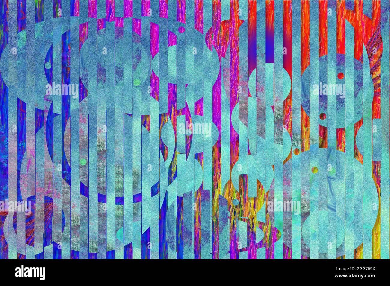 Abstract geometric painting. Modern art. 3D rendering Stock Photo - Alamy