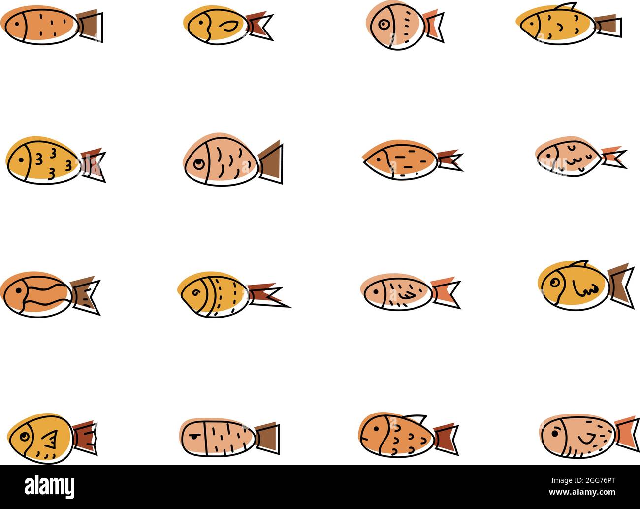 Golden fish design Stock Vector Images - Alamy
