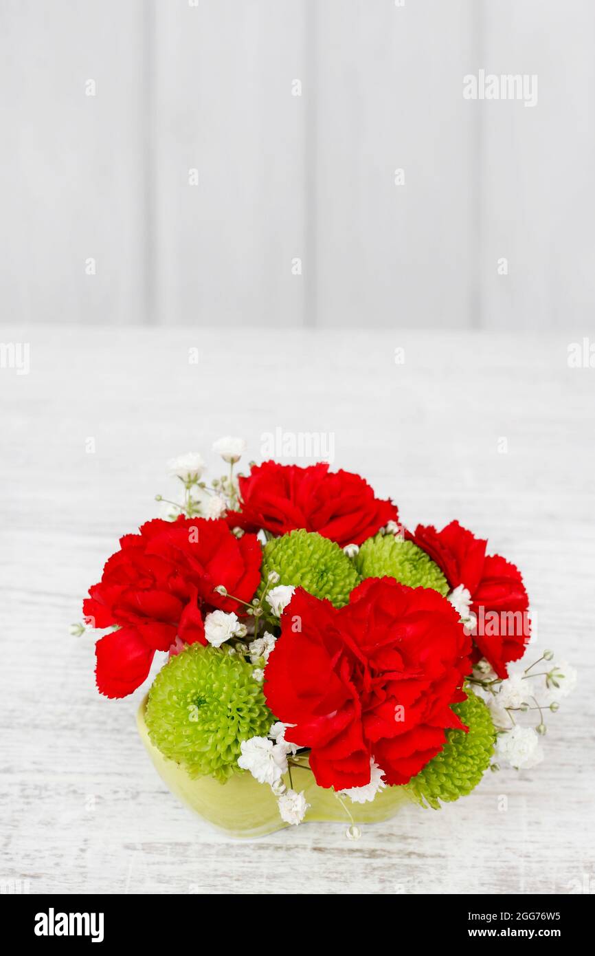 Red Carnation Flower Arrangements