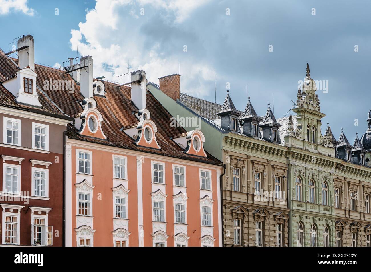 Old town facades of the city of cheb hi-res stock photography and ...