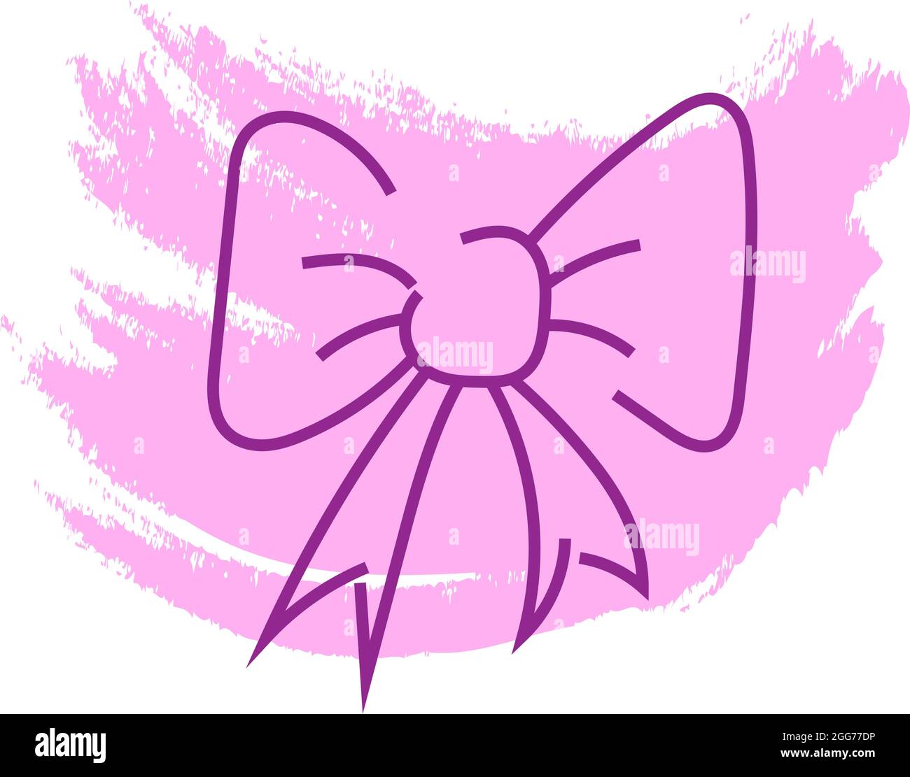 Wedding ribbon, icon illustration, vector on white background Stock ...