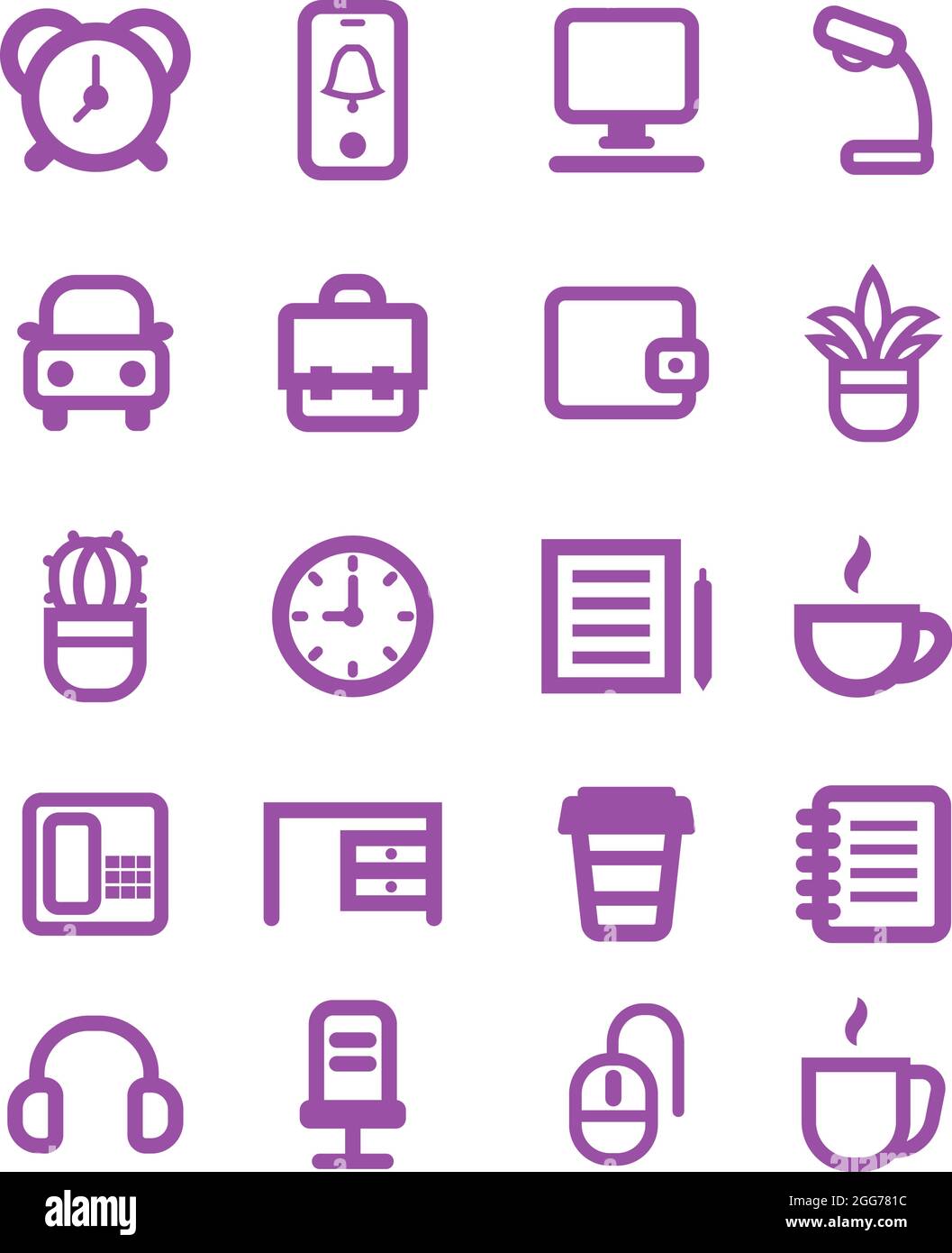 Working day, icon illustration, vector on white background Stock Vector ...