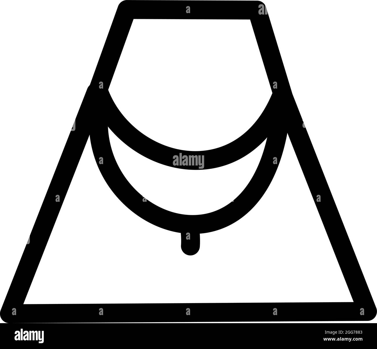 Handbag icon simple thin Cut Out Stock Images & Pictures - Alamy